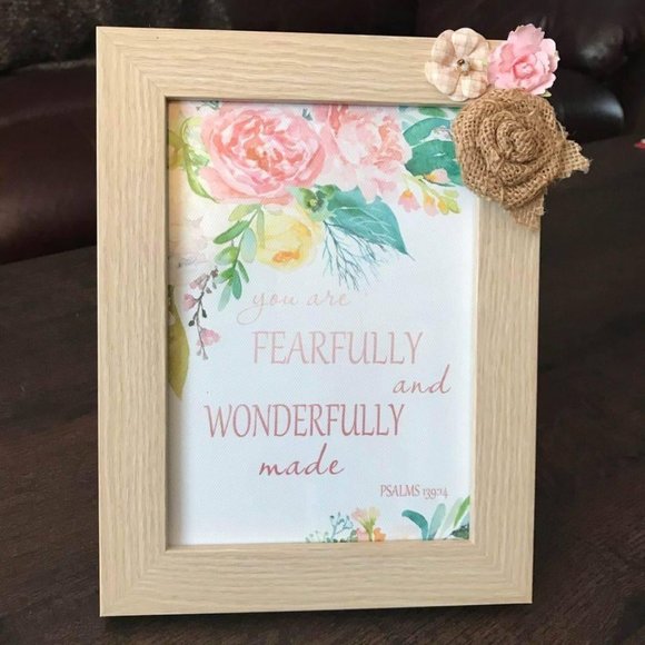 Handmade by Tracy | Accents | New You Are Fearfully And Wonderfully ...